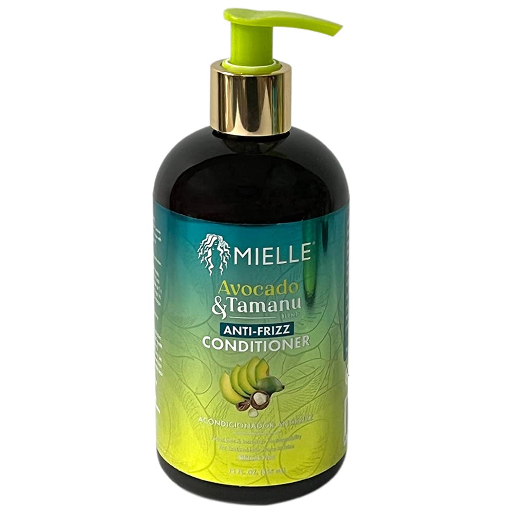 Mielle - Avocado & Tamanu β Anti-Frizz Collection - Shampoo, Conditioner, Stay Straight Serum β Bundle Combo Set 3PCS