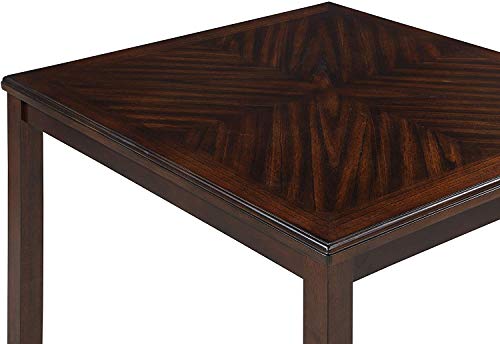 New Classic Furniture Gia 5-Piece Counter Table with Four Chairs, 42-Inch, Cherry Brown