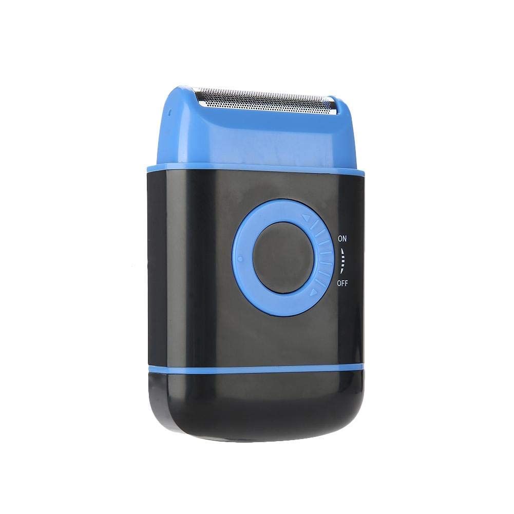 Men's Shaver, Electric Shaver Dry Battery, Electric Beard Reciprocating, Shaver Black/Blue/Red, Best Men(Blue)