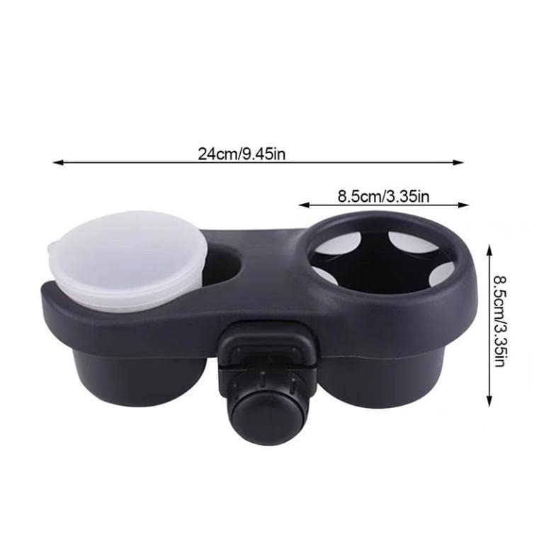 Stroller Snack Tray with Cup Holder, Deluxe Snack Pod,Universal Stroller Snack Attachment, Cup Holder for Stroller,car seat cup holder,Upgraded Removable Non-Slip Grip Clip for Stroller Bar