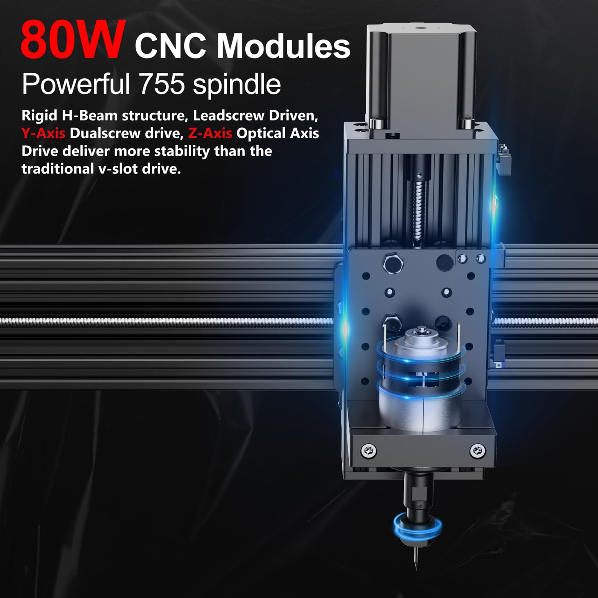 OUYANG CNC Router Machine, 3-Axis CNC Machine TTC 450 Working Area 18.1 x 18.1 x 3.1inch for Engraving, Cutting MDF, Acrylic, Solid Wood, Nylon, PCB, Carbon Fiberboard, etc