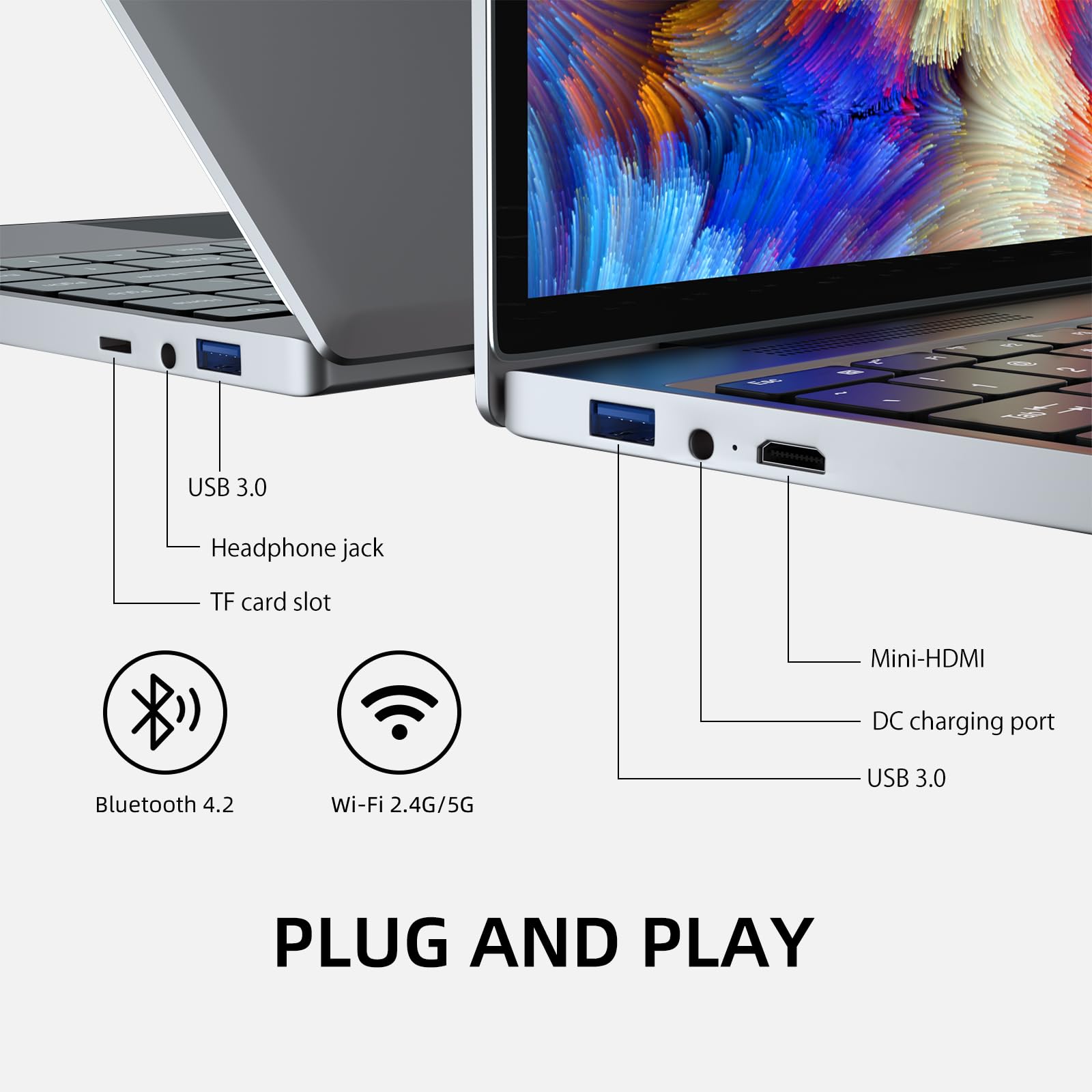 Morostron Touch Screen Laptop PC, 13.5" 3K 3000 * 2000 IPS Windows 11 Laptop Computer with N5095 Quad Core,16GB RAM 512GB SSD, Backlit Keyboard, finger print laptops, AC WiFi, full metal body