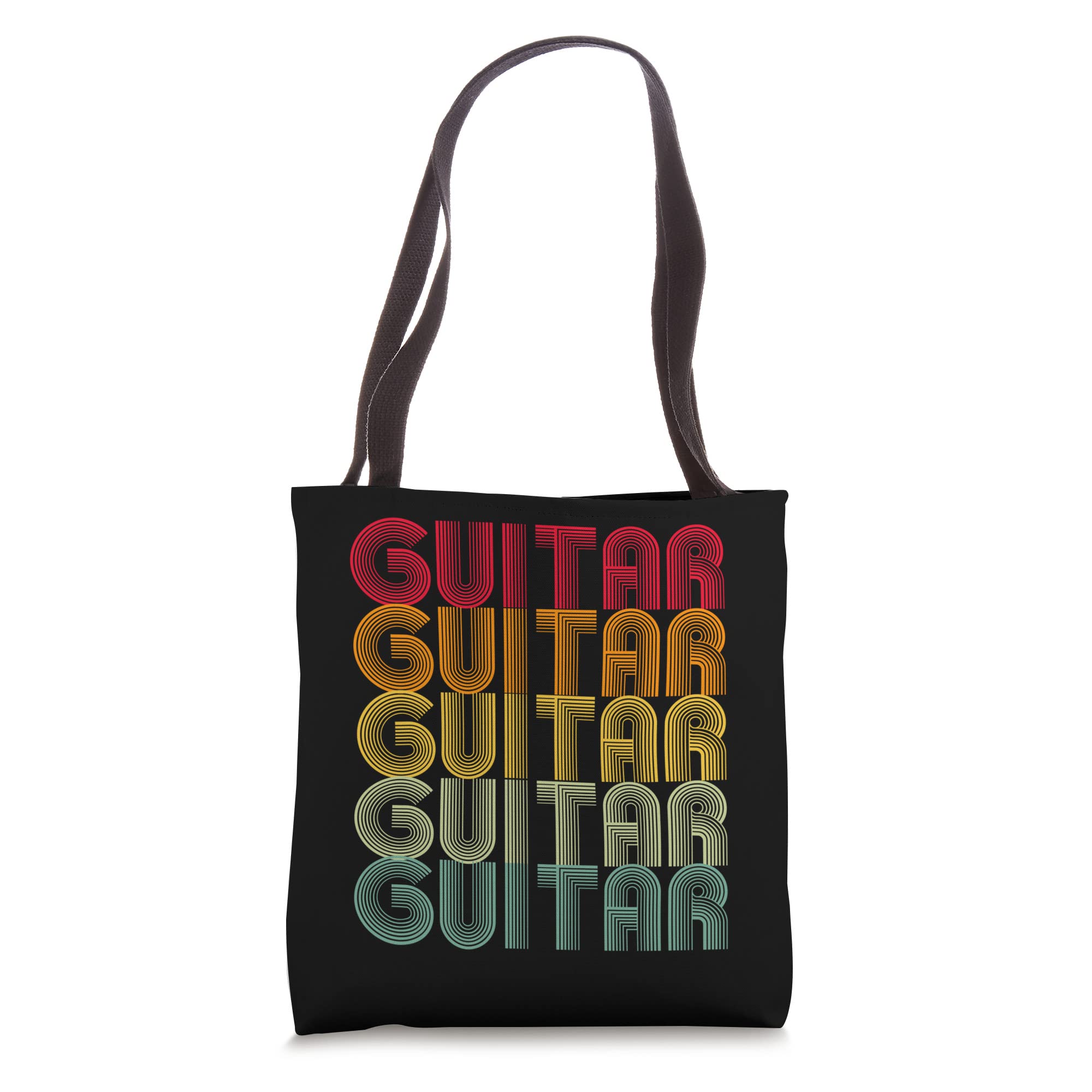 RETRO VINTAGE COOL GUITAR ROCK AND ROLL MUSICIAN Tote Bag