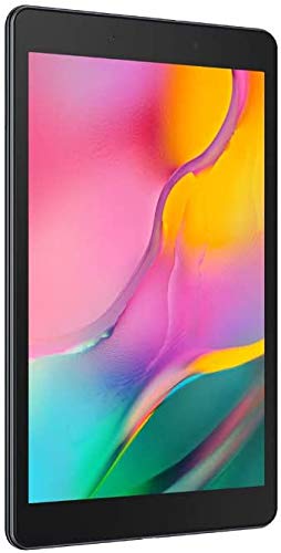 SAMSUNG Galaxy Tab A 8.0" Tablet, Quad Core 2.0Ghz, 32GB, Dual Camera, WiFi, Bluetooth, Android 9.0 Pie, Black, w/CUE 128GB MicroSD Card