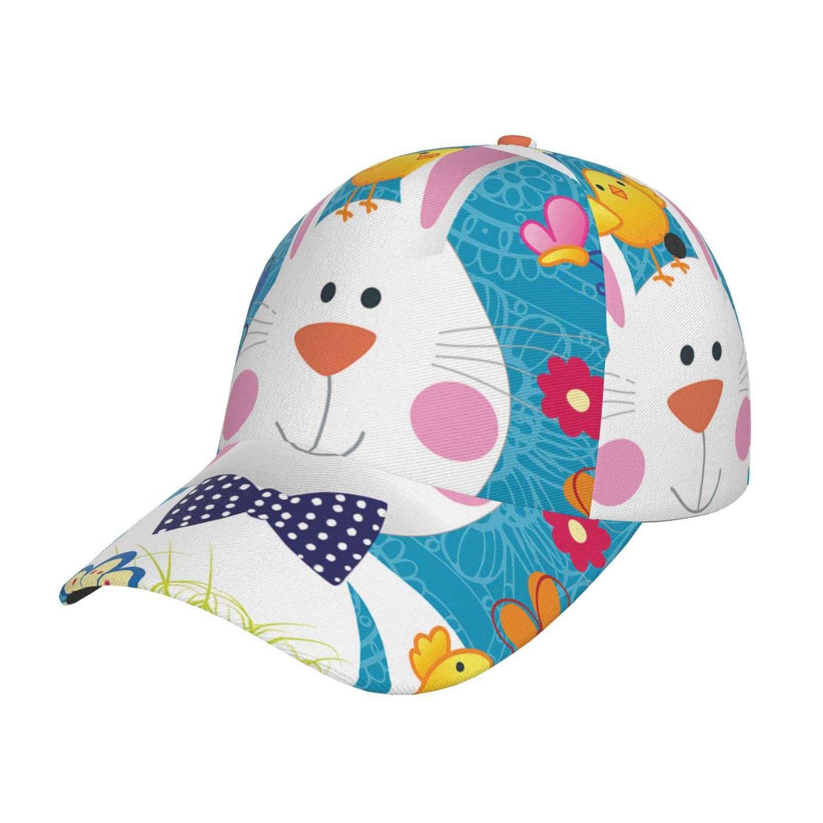 Unisex Spring Happy Easter Holiday Baseball Cap is Adjustable for All Season Running Training and Outdoor Activities