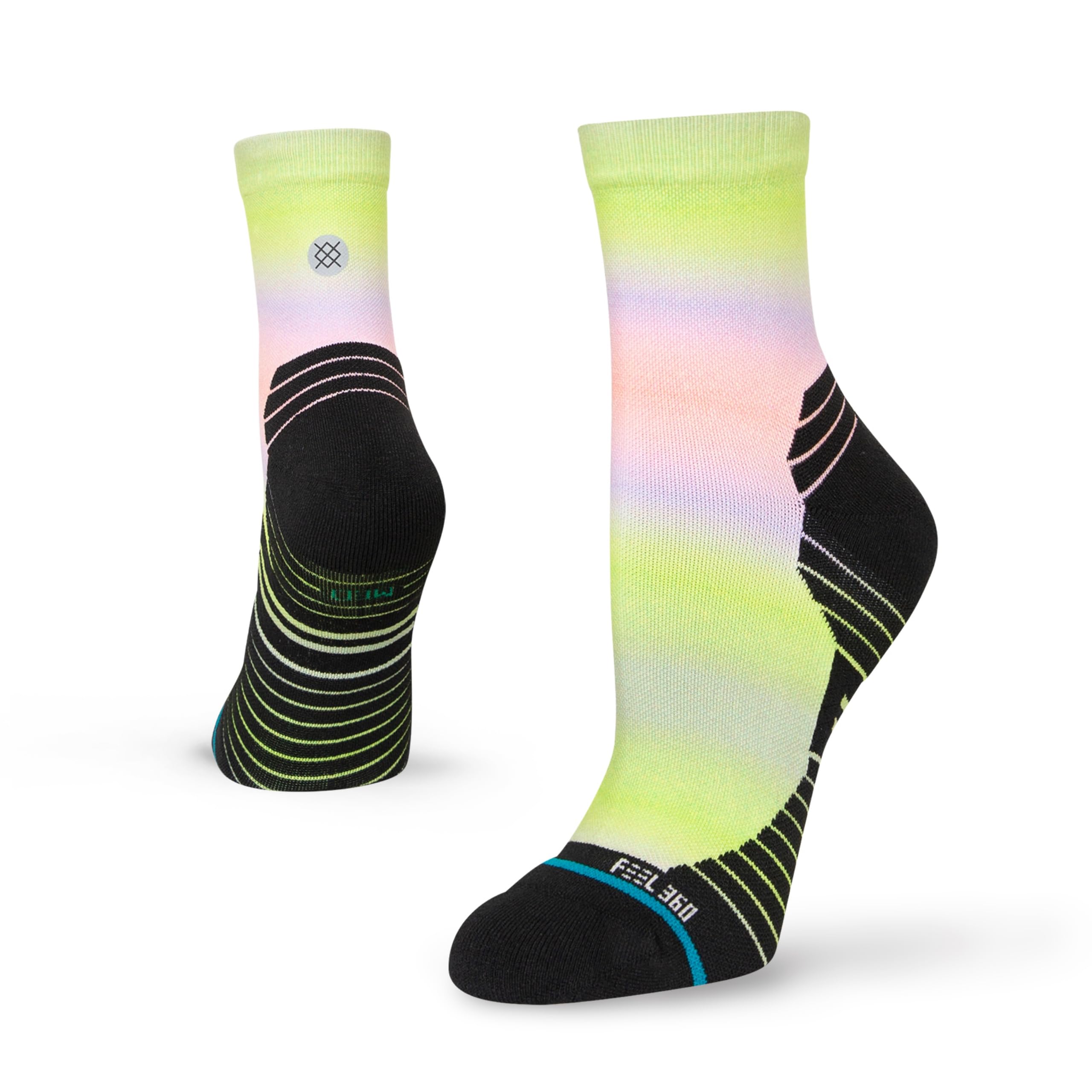 Stance All Time Quarter Socks (Medium, Ombre)