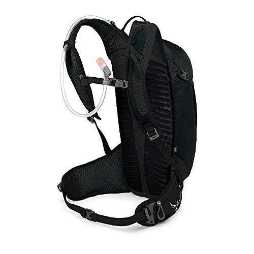 Osprey Siskin 12L Men's Biking Backpack with Hydraulics Reservoir, Obsidian Black