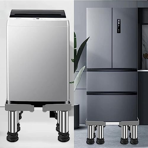 MBETA Shock Noise Cancelling Washing Machine Support, 12 Strong Legs High 20 Cm,Push Button Locking Adjustment Washer Dryer Stand, for Clothes Dryers,Mini Refrigerators (3-5 Days Delivery)