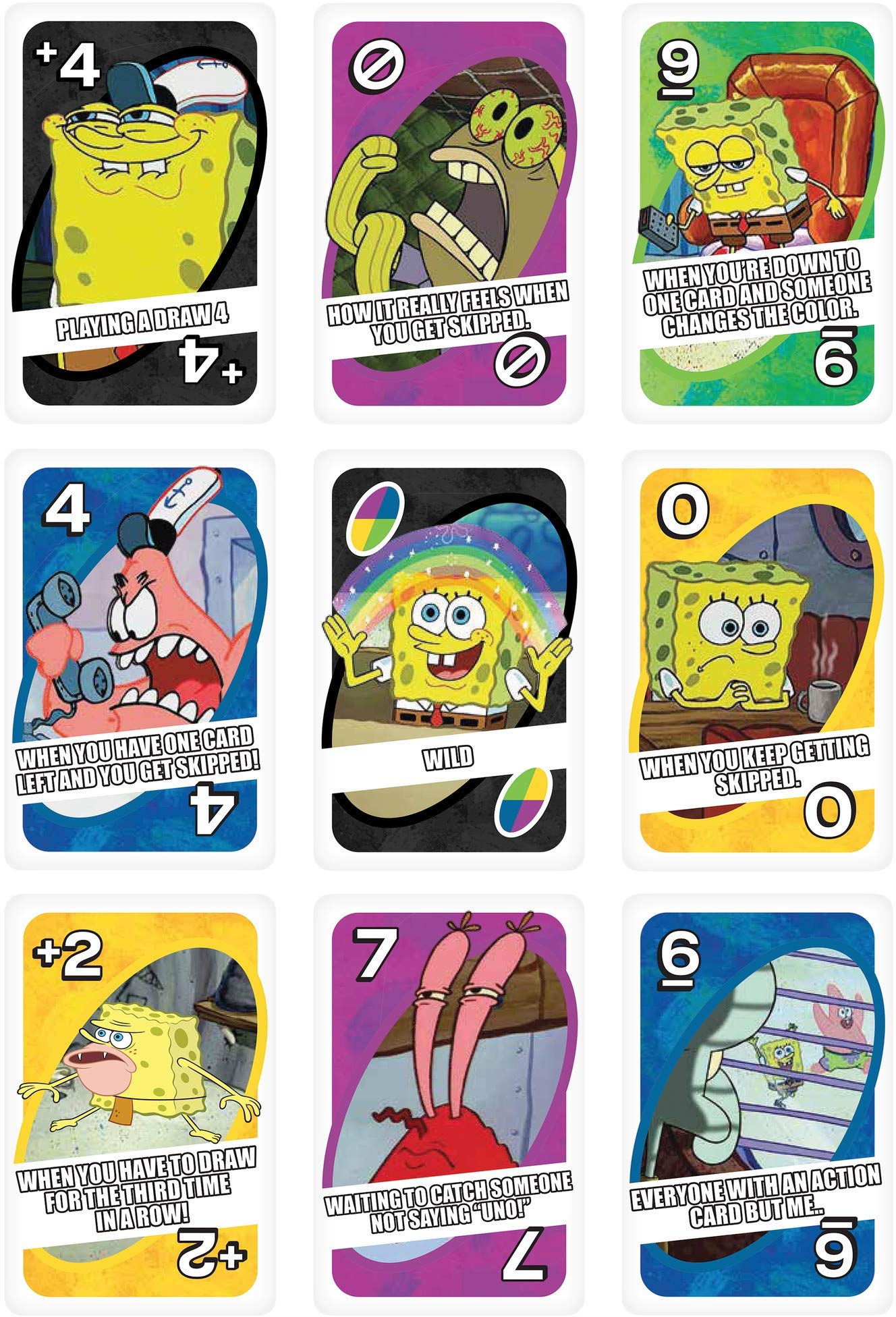 Mattel Games ​UNO Spongebob Squarepants Card Game with 112 Cards & Instructions for Players 7 Years Old & Up, Gift for Kid, Family & Adult Game Night​ [Amazon Exclusive]