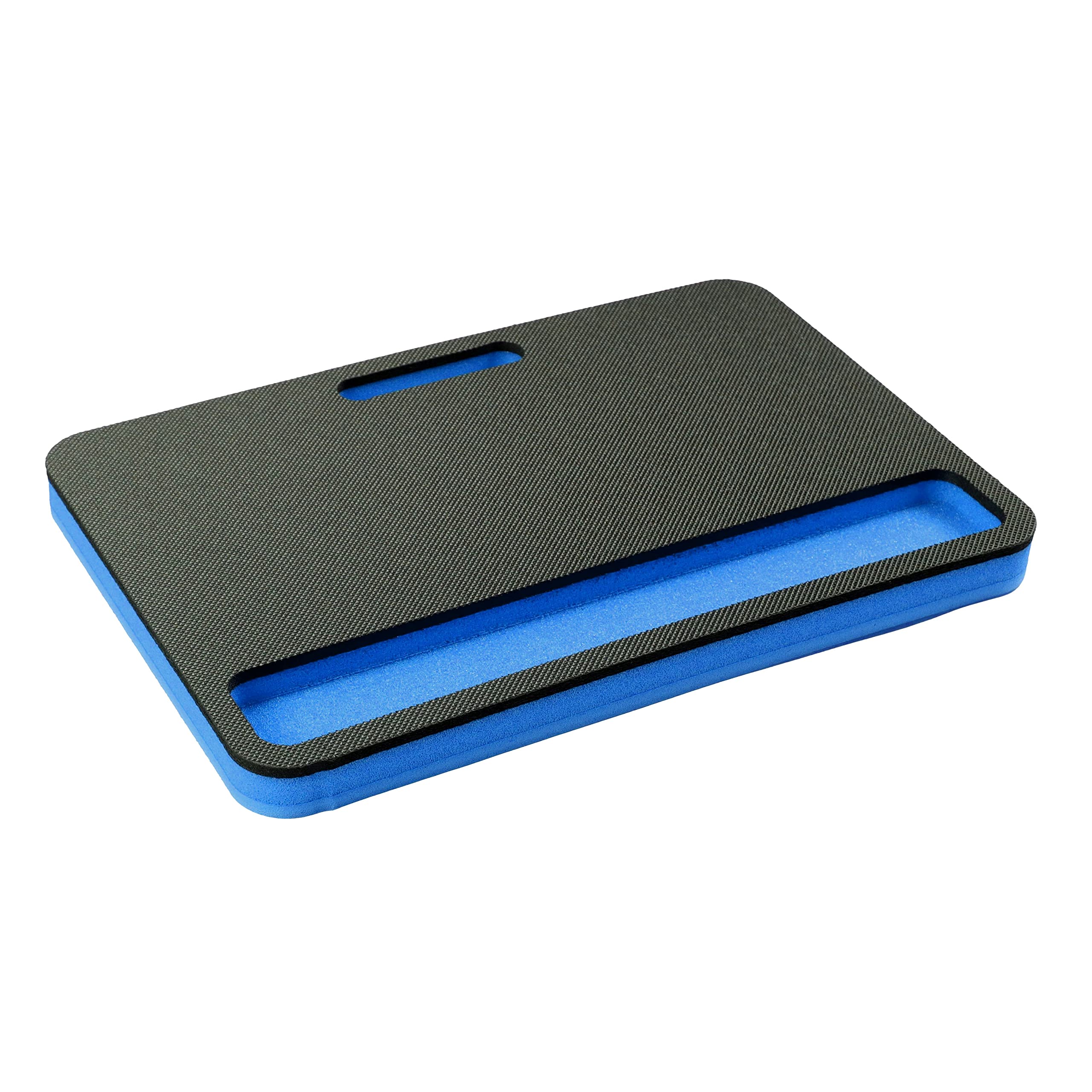 Polar Whale Portable Knee Cushion Blue and Black with Tool Pocket for Home Garden Work Automotive Workshop and More Durable Thick Comfortable High Density Waterproof Foam 15 x 10 Inches Kneeling Pad