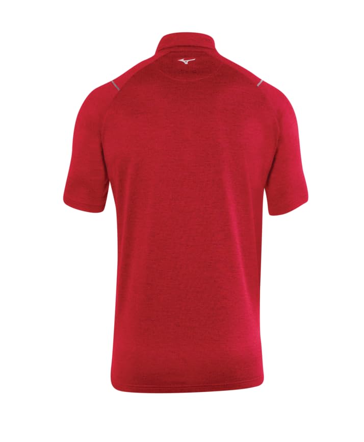 Mizuno Adult Men's Polo Shirt, Red, Large