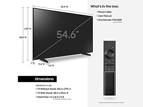 SAMSUNG QN55Q60AA 55" Class Ultra High Definition QLED 4K Smart TV with an Additional 1 Year Coverage by Epic Protect (2021)(USED)
