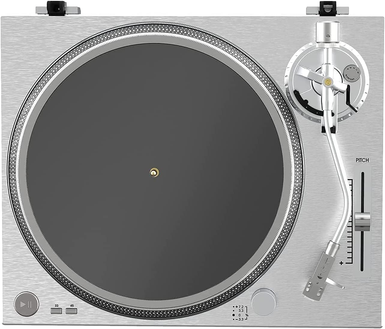 Turntable for Record Player with Balanced S-Shaped Tonearm, Hydraulically Damped Lift Variable Pitch Control and Anti-Skate Lockable Control,AT3600 Magnetic Cartridge,Convert Vinyl to Digital