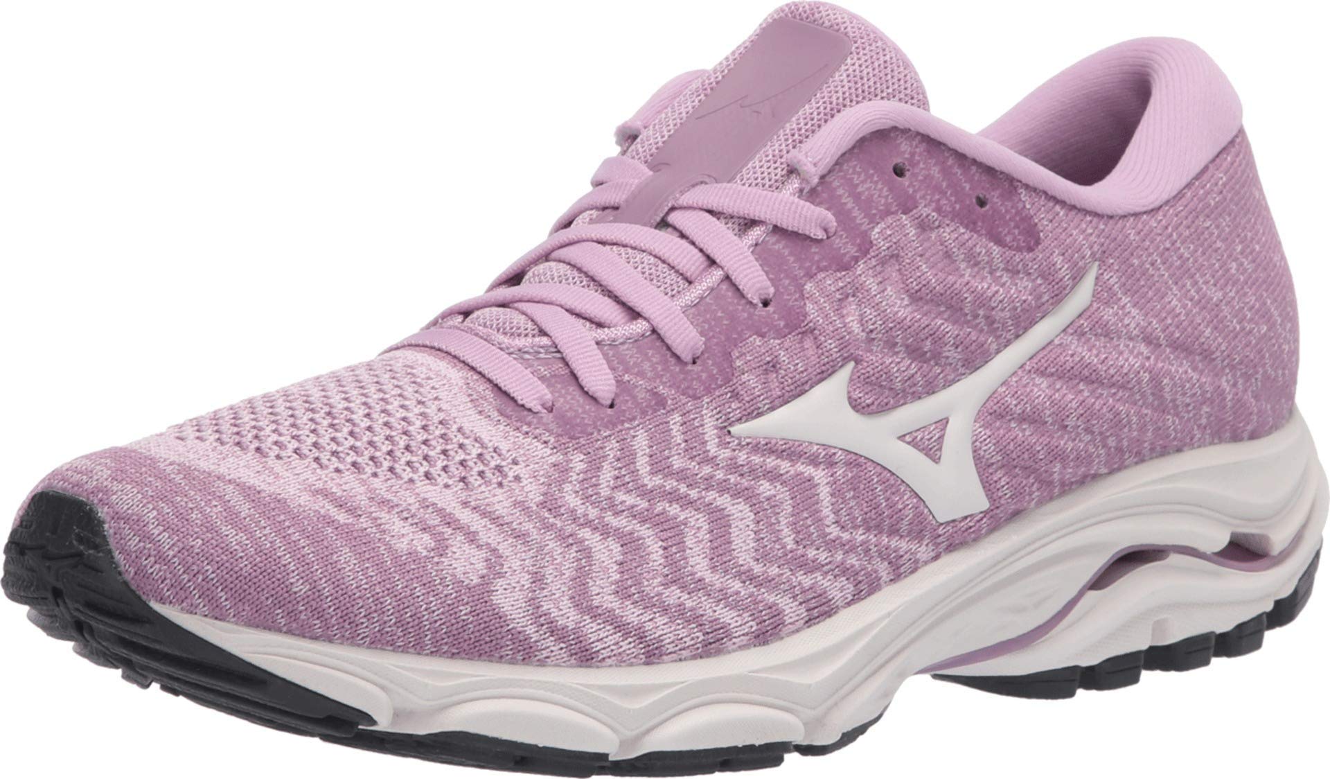 Mizuno Women's Wave Inspire 16 WAVEKNIT Running Shoe Road, Ballerina-Snow White, 6 B
