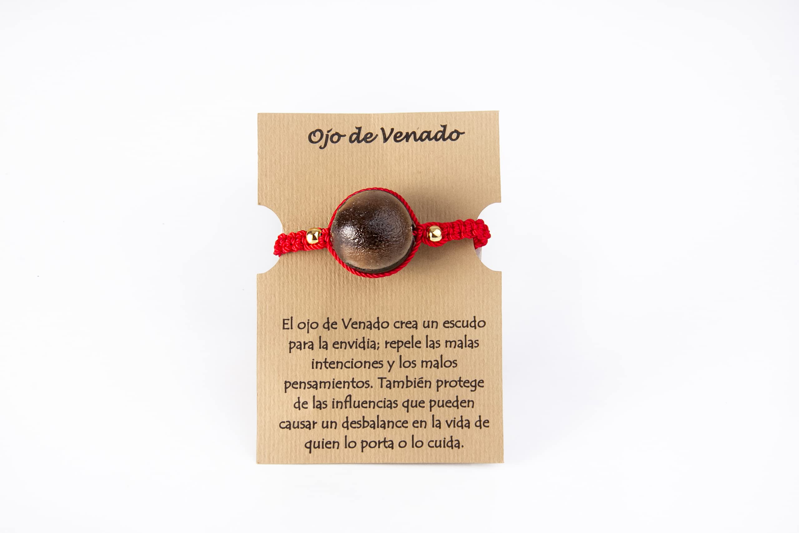 SANTA VISTA Ojo de Venado - Mal de Ojo Bracelet |Hilo Rojo/Red String| (Red, Small)