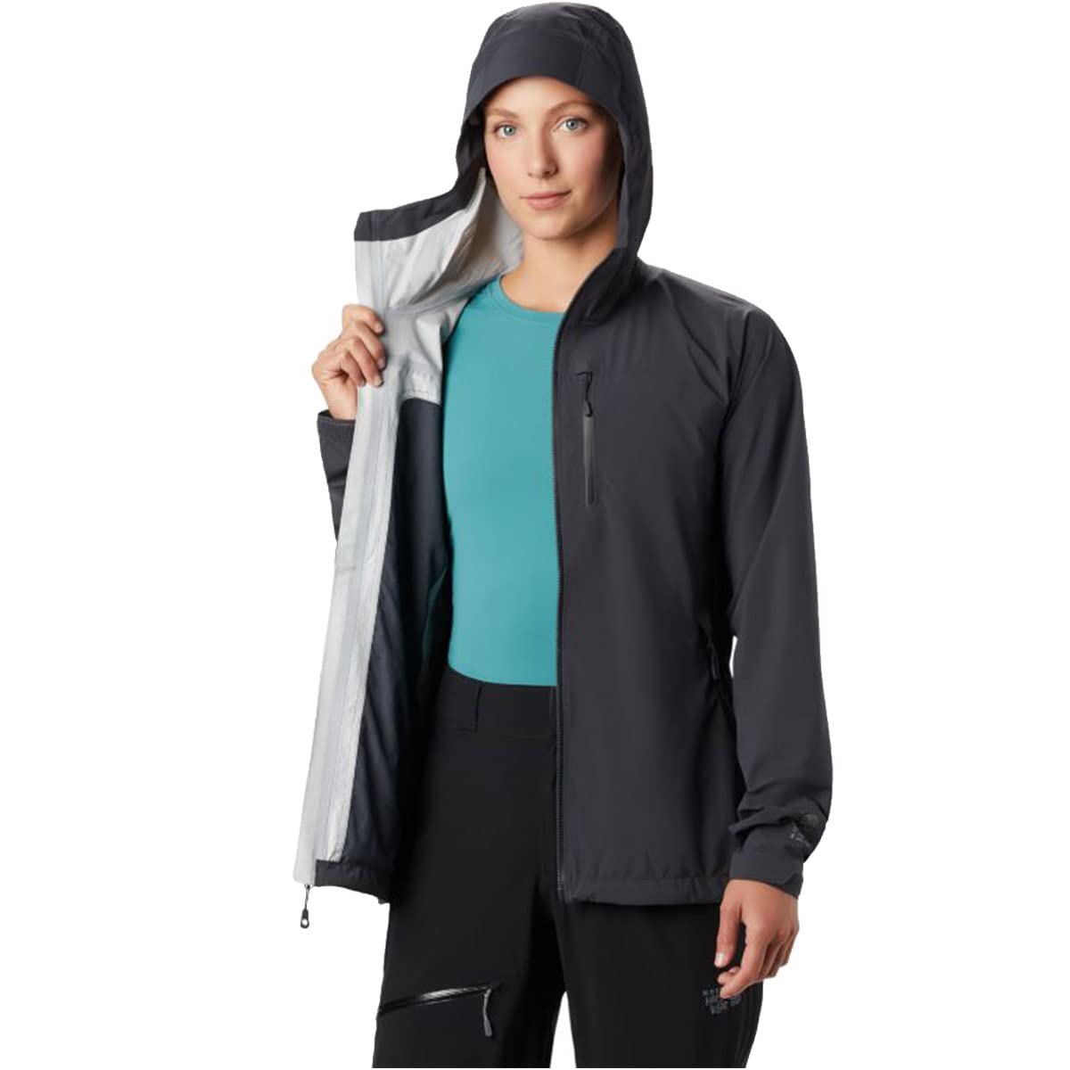 Mountain Hardwear Women’s Microchill 2.0 Zip T | Lightweight, Moisture-Wicking Fleece Layer for Outdoor Wear - Stone - X-Small