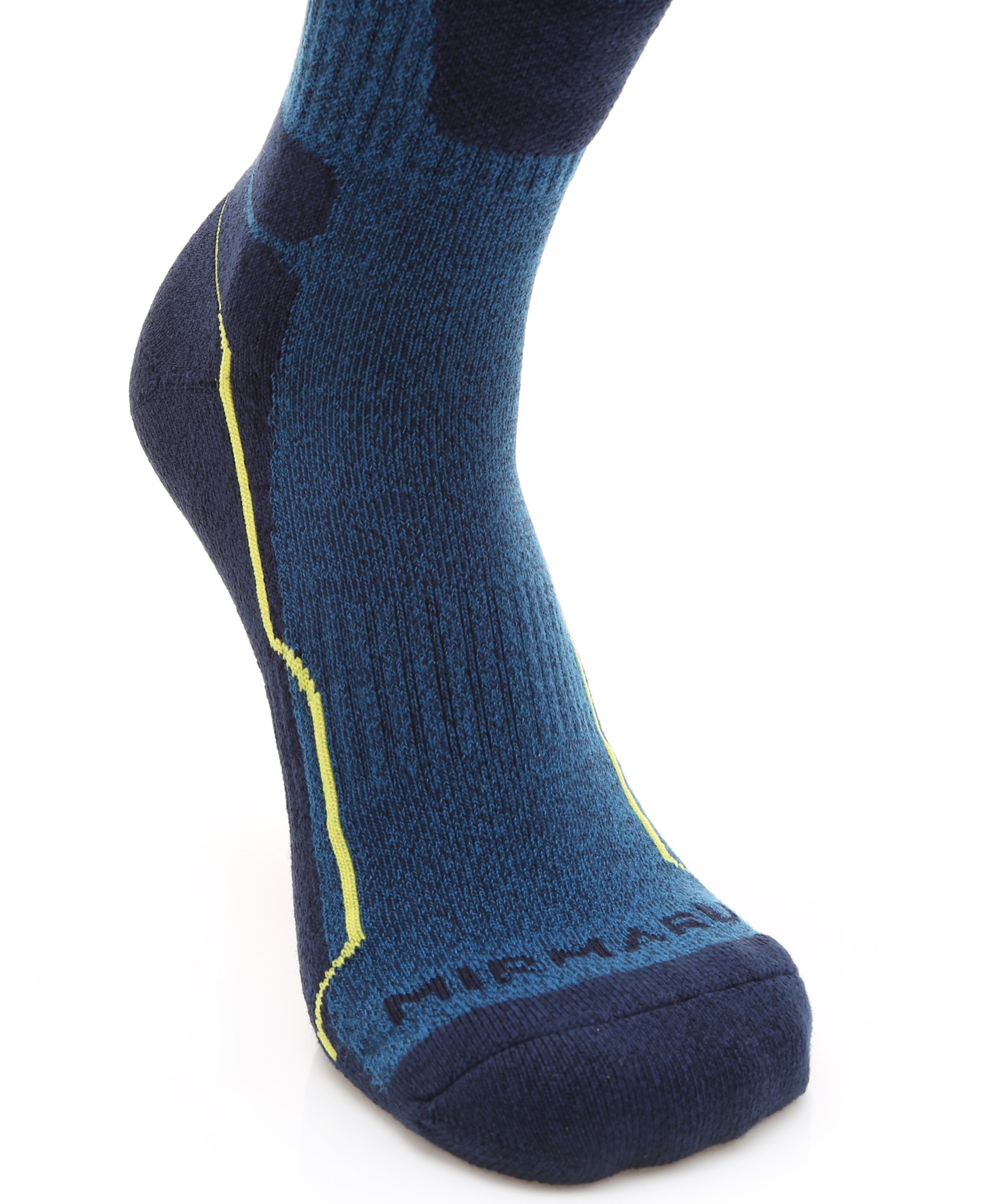 MIRMARU Men's 5 Pairs Hiking Outdoor Trail Running Trekking Moisture Wicking Cushion Crew Socks (M222-LARGE)