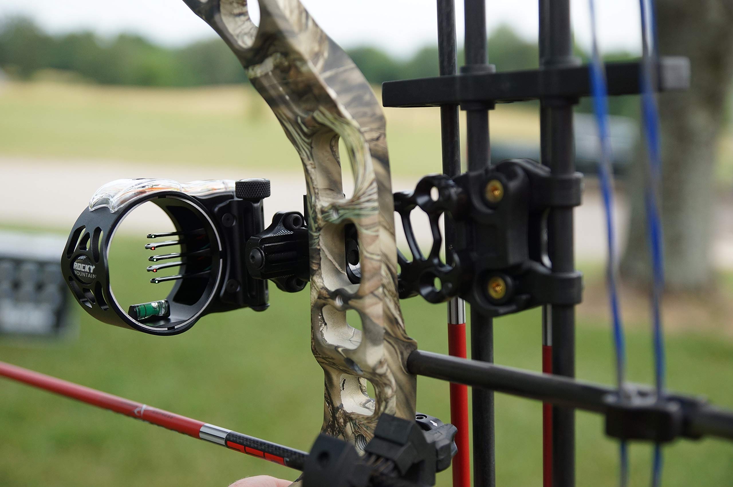 Mountain Rocky Direct Mount 5-Pin Bow Sight - .019β Pins, All Aluminum Construction, 2nd & 3rd Axis Adjustable, Tool Free Micro Adjust Windage & Elevation Laser Etched Markers, Built-In Light Adapter