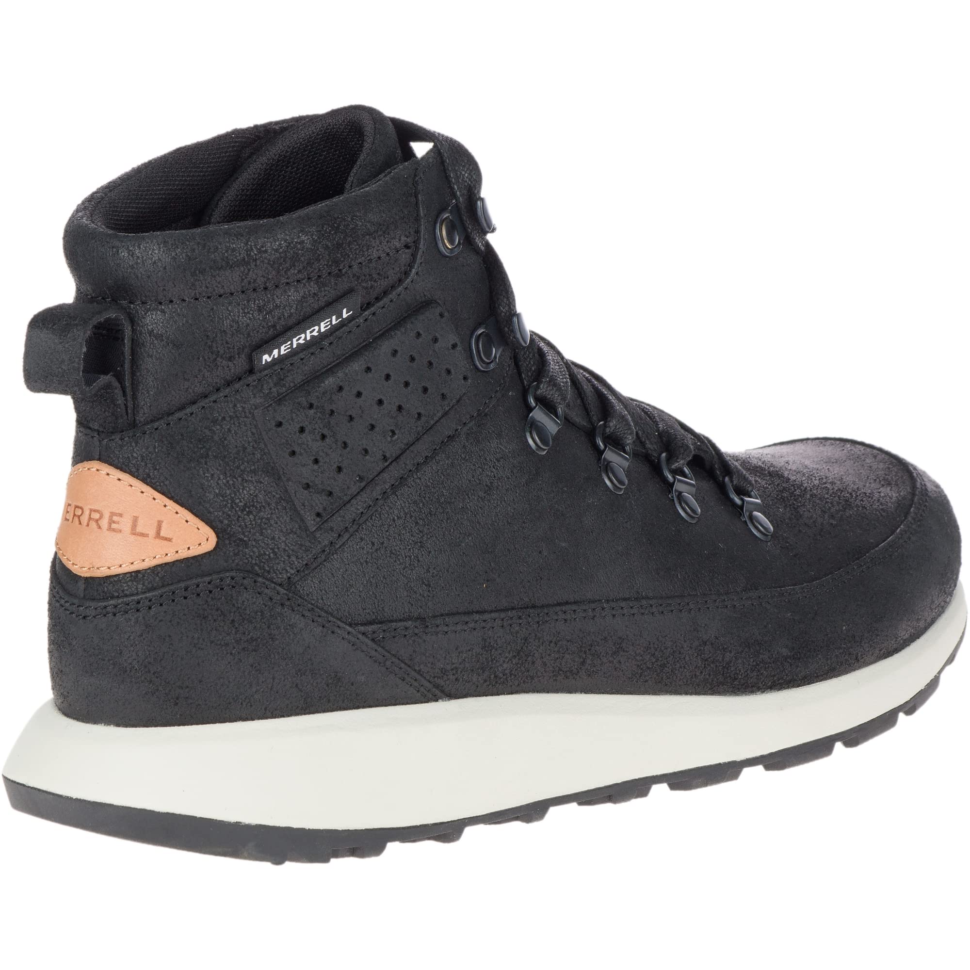 Merrell mens Ashford Classic Chukka Leather Hiking Boot, Black, 10 US