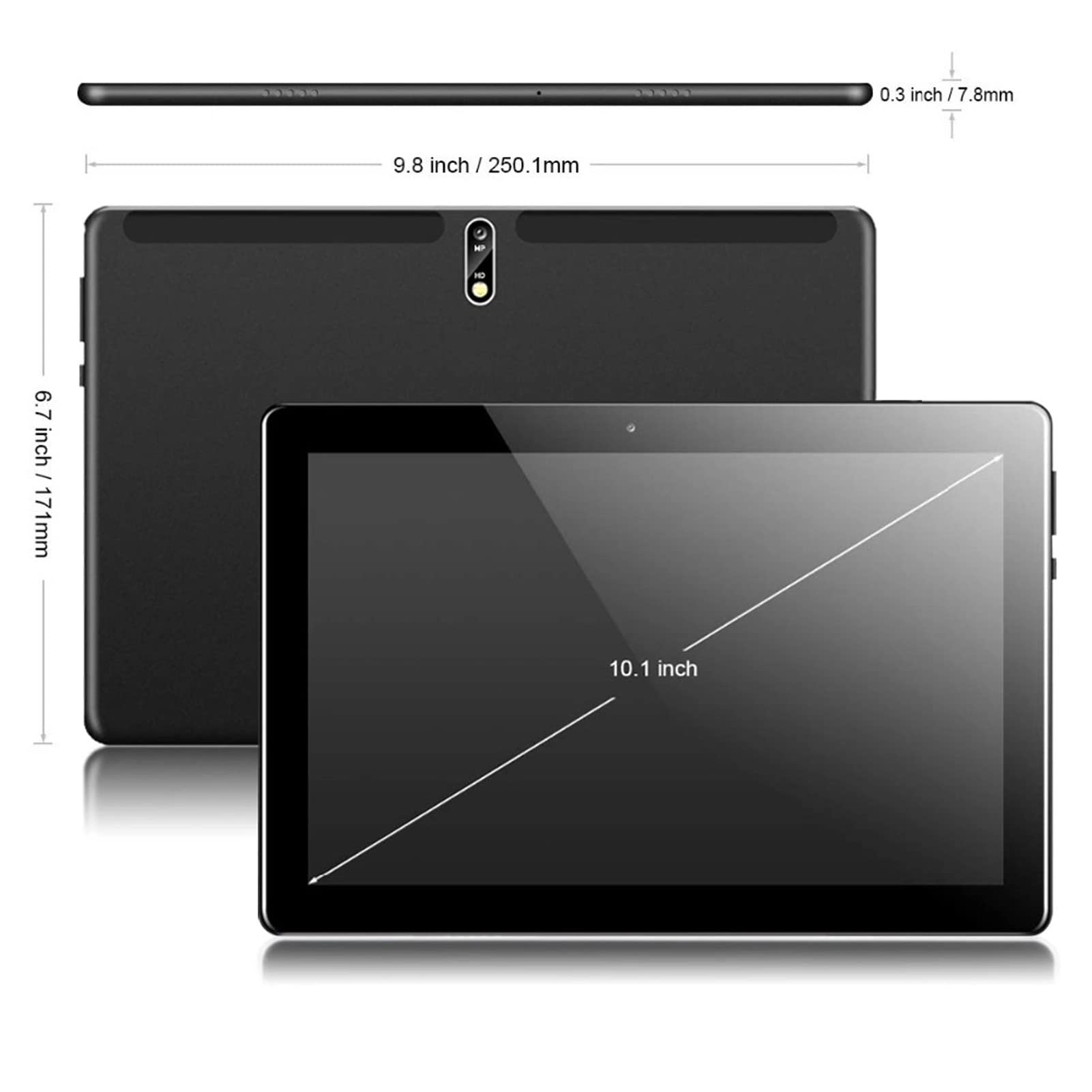 Mini Tablet HD Screen for Android11.0 System 10.1 Inch ROM 512GB Tablet for Office (US Plug)