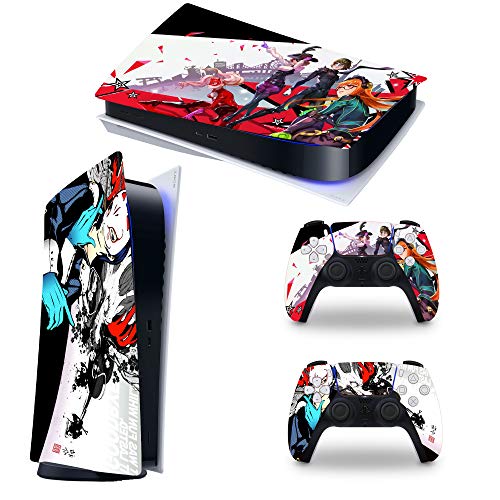 Online Shooter Game PS5 Standard Edition Whole Body Vinyl Skin Sticker Decal Cover for PlayStation 5 System Console and Controllers