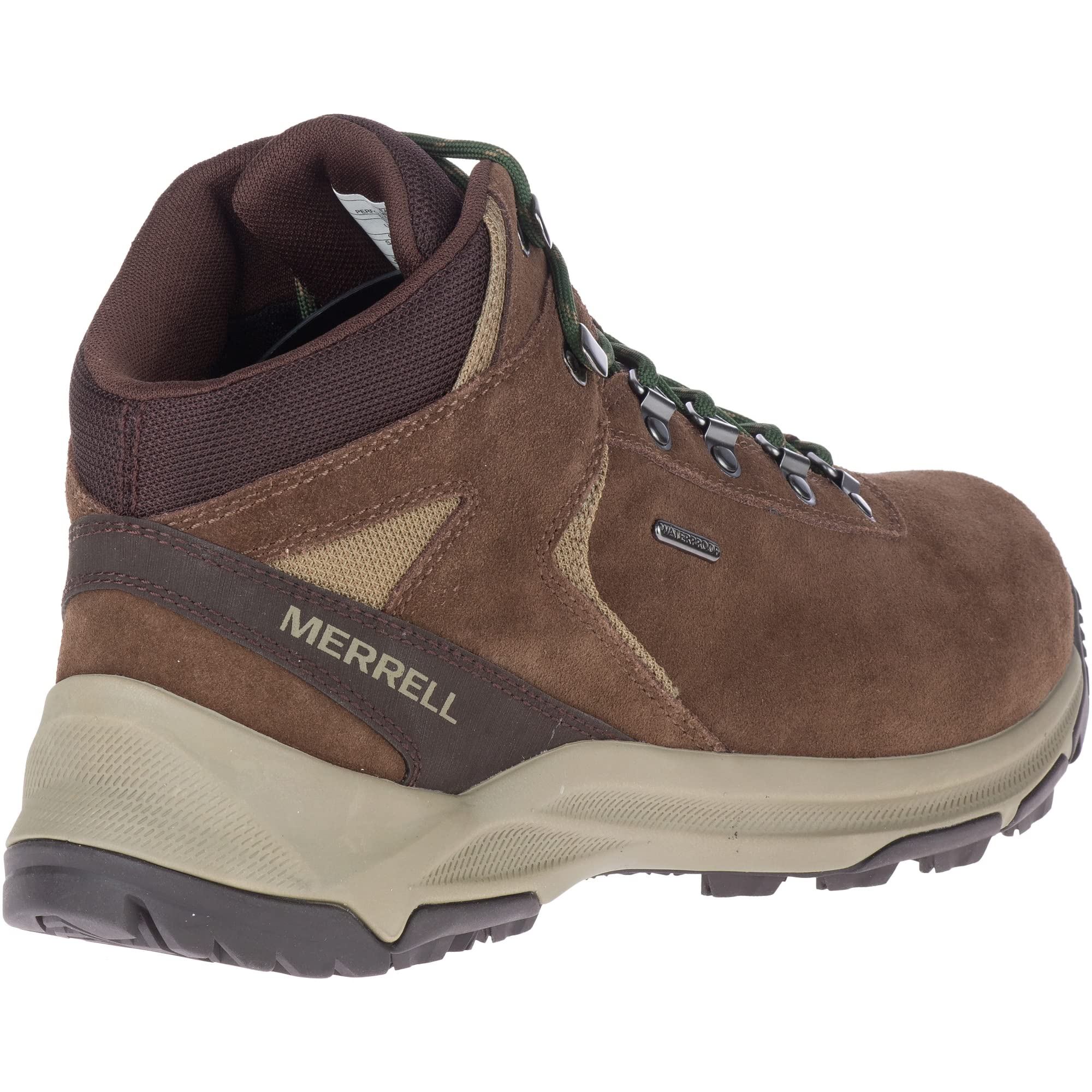 Merrell mens Erie Mid Waterproof Hiking Boot, Green, 9.5 US