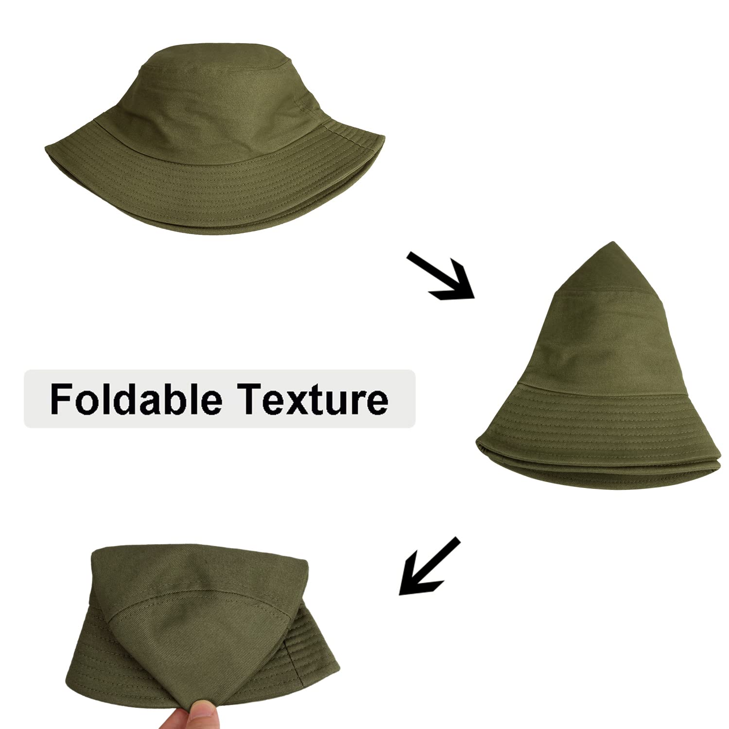 Wheebo Solid Color Bucket Hat for Women Summer Beach Fishmen Hat for Lady Adult Unisex Cotton Cap (Hot Pink)