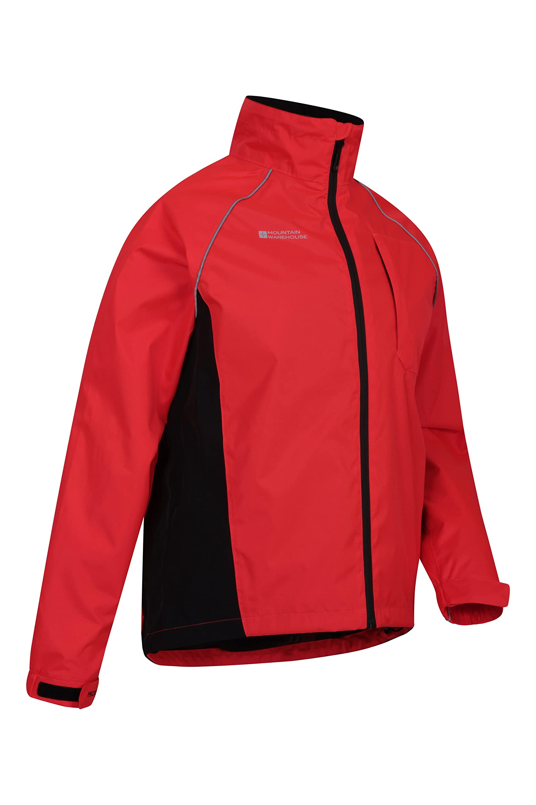 Mountain Warehouse Adrenaline Mens Waterproof Cycling Jacket - IsoDry Red Small