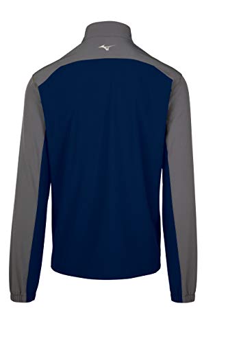 Mizuno Comp Long Sleeve Batting Jacket, Navy-Shade, X-Large