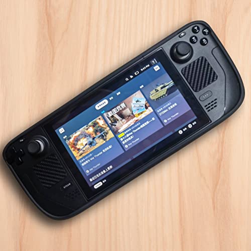 TGDPLUE Protect Skin Set for Steam Deck with Touch pads Skins,Auxilliary Buttons Skin,4 Thump Grip Caps,Rubber Dust Plugs