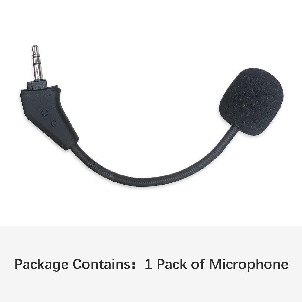 QJYTH Microphone Replacement Compatible with Corsair HS50/HS60/HS70 Gaming Headset, Mic Boom Detachable Microphone Noise Cancelling(Black)
