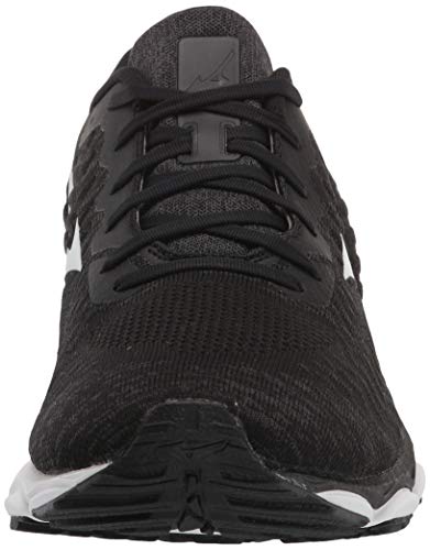 Mizuno mens Inspire 16 Waveknit Running Shoe, Black/White, 10.5 US