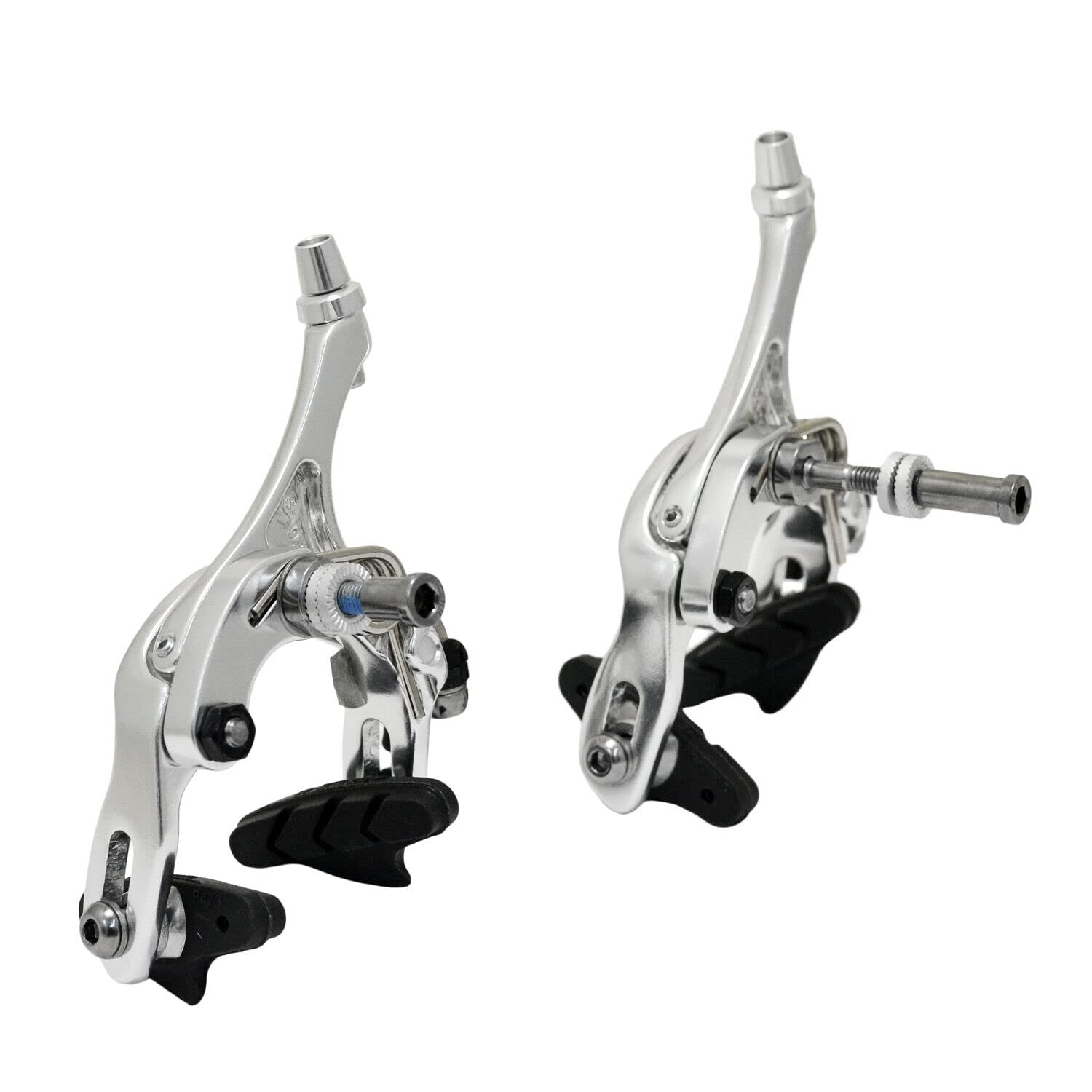 TEKTRO R326 Road Bike Dual Pivot Caliper Brake Set (Front + Rear), Silver, MH2651