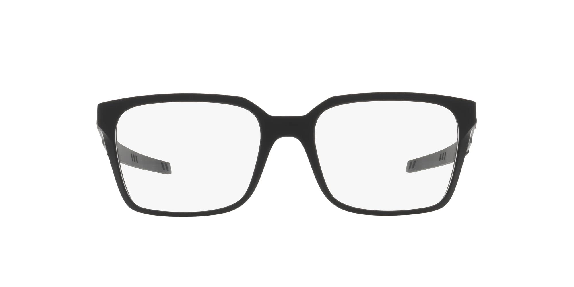 Oakley Men's Ox8054 Dehaven Rectangular Prescription Eyewear Frames, Satin Black/Demo Lens, 53 mm