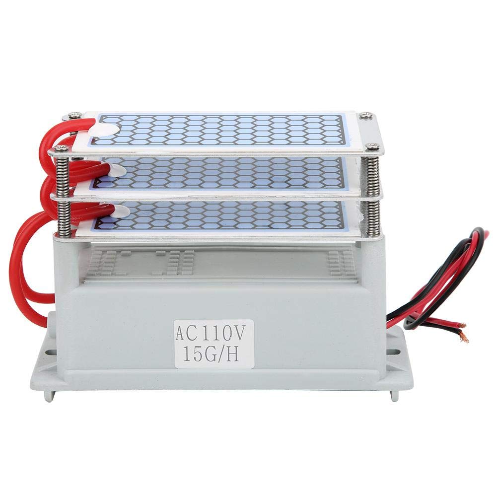 Ozone Generator, Ceramic Plate Air Purifier 3.1kv-3.5kv Ozone Disinfection Machine Ceramic Plate Air Purifier for Dryer Refrigerator(110V)