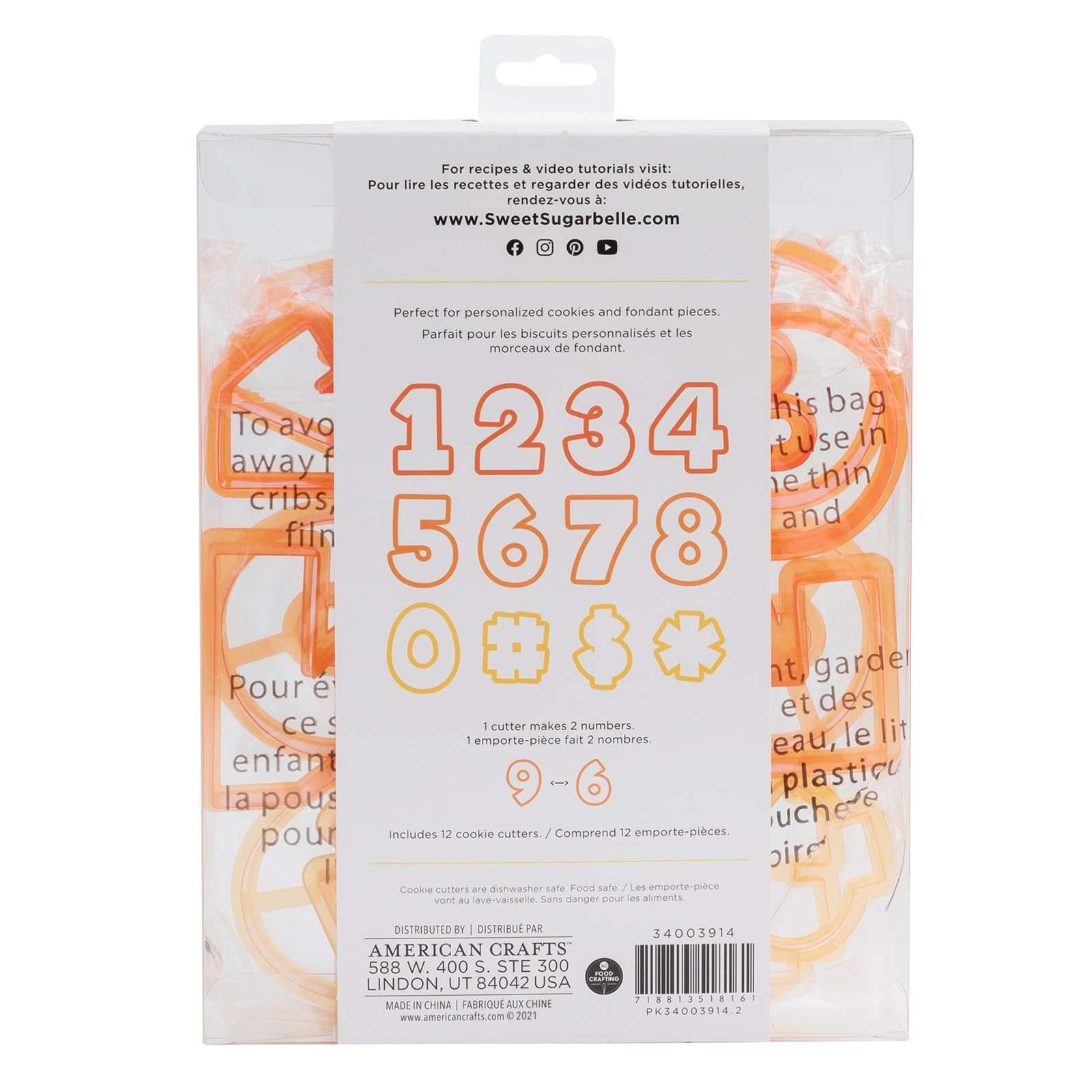 Sweet Sugarbelle Cookie Cutters- Numbers