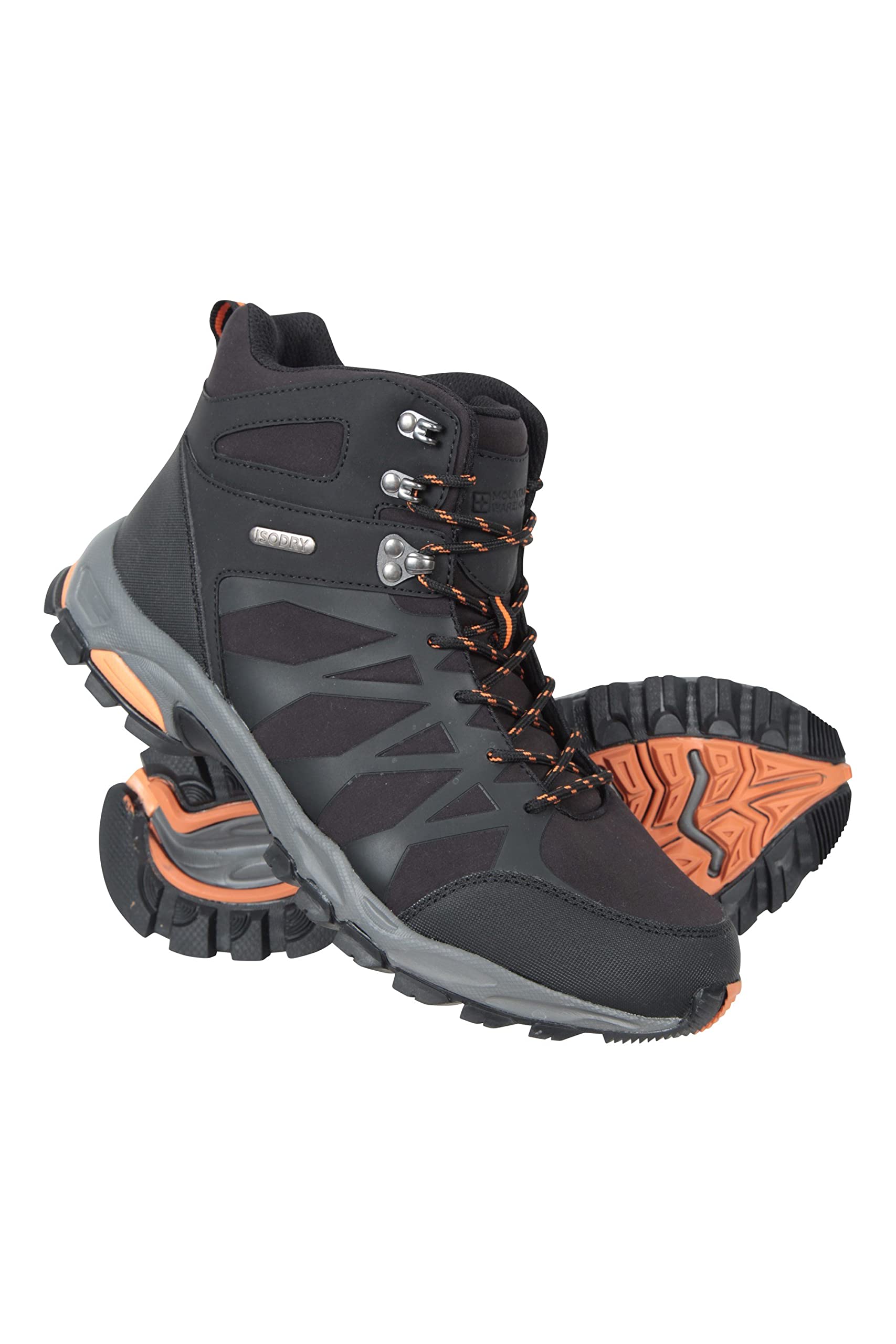 Mountain Warehouse Trekker II Mens Softshell Waterproof Hiking Boots Black 13 M US Men