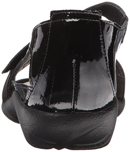 NAOT Women's Papaki Sandal Black Patent Lthr Combo 5-5.5 M US