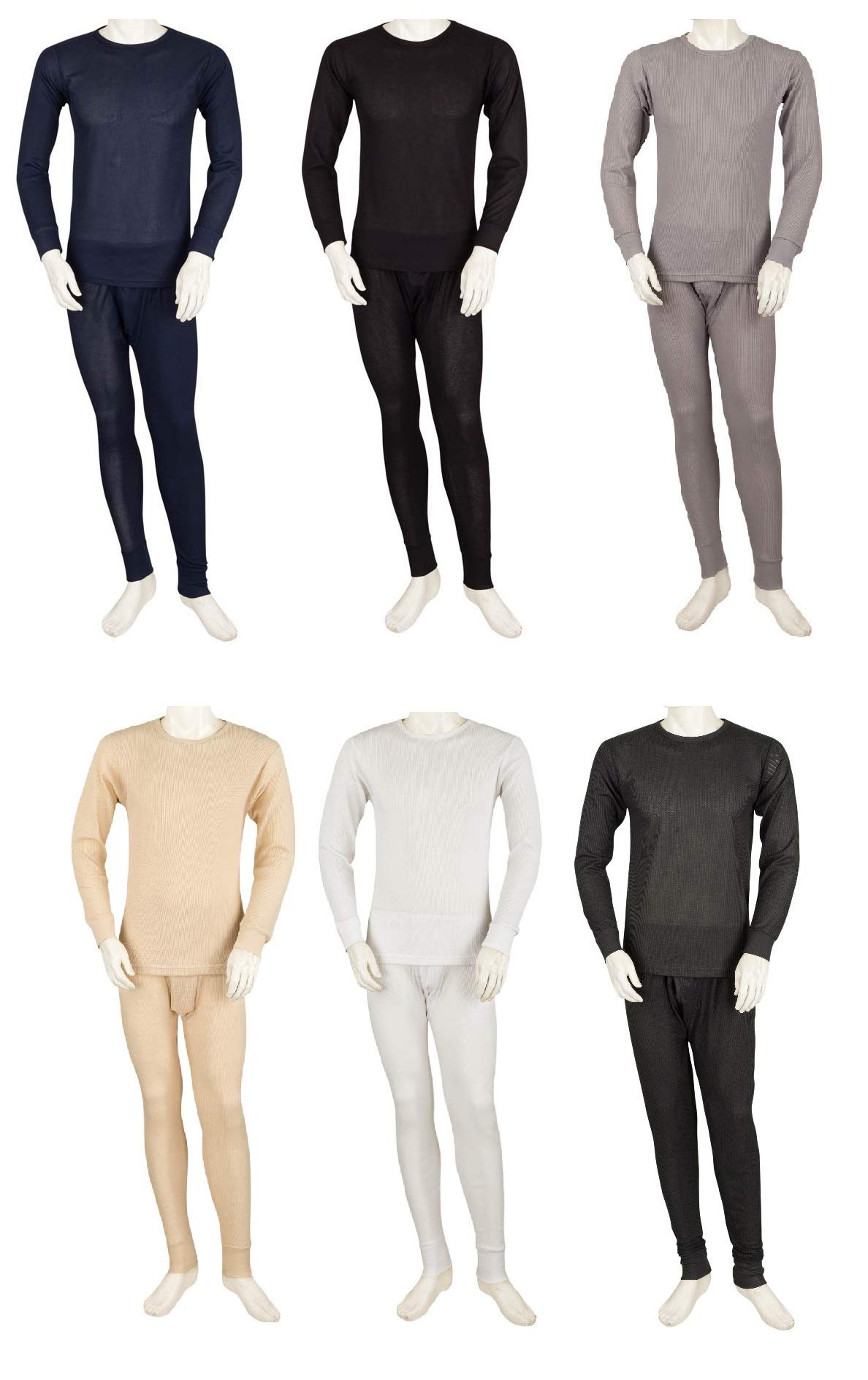 Styllion Cotton Blend Thermal Set (4XLT, Navy)