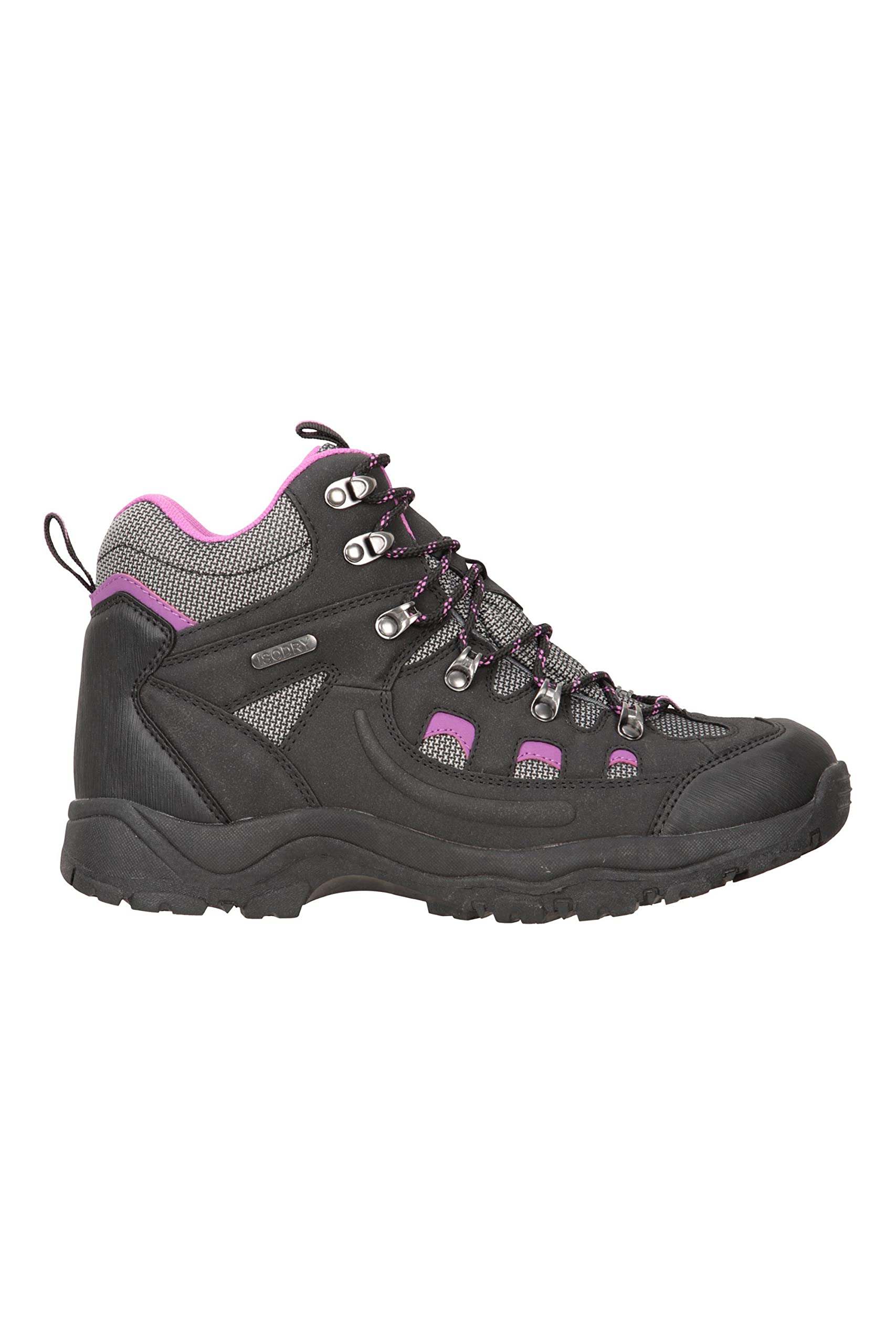 Mountain Warehouse Adventurer Womens Waterproof Hiking Boots Black Womens Shoe Size 9 US