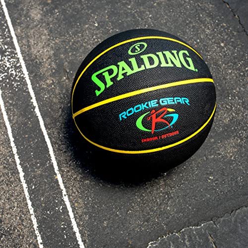 Spalding Rookie Gear® Black Youth Indoor-Outdoor Basketball 27.5"