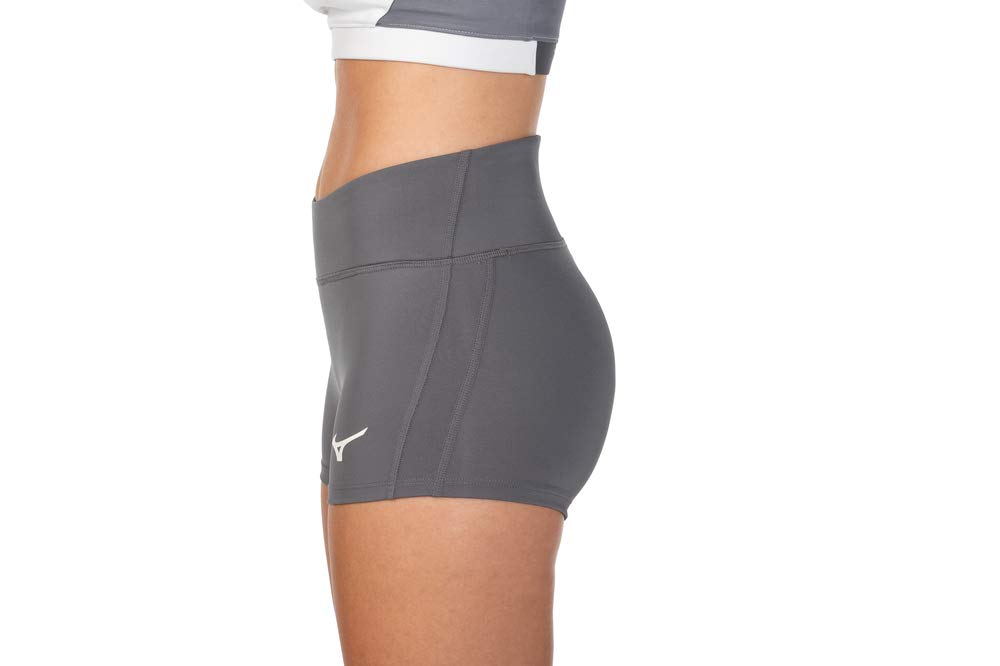 Mizuno Women's Apex 2.5" Inseam Volleyball Short, Quiet Shade, X-Small