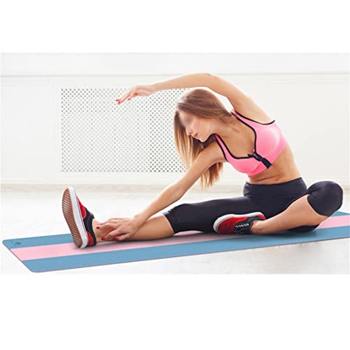 SHZBCDN TPE Yoga Mats 6MM Exercise Tasteless Gym Pad Beginner Mat (Color : C, Size : 183 * 61cm)