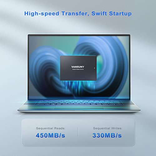 Vansuny 120GB SATA III SSD Internal Solid State Drive 2.5β Internal Drive Advanced 3D NAND Flash up to 450MB/s SSD Hard Drive for PC Laptop