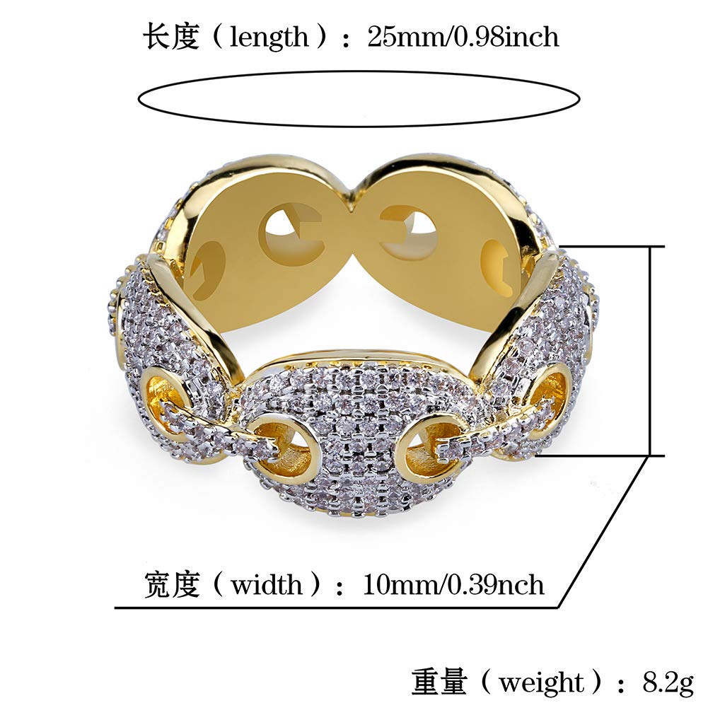 Moca Jewelry Iced Out Personalized Fashion Ring 18K Gold Plated Bling CZ Simulated Diamond Hip Hop Ring for Men Women (8)