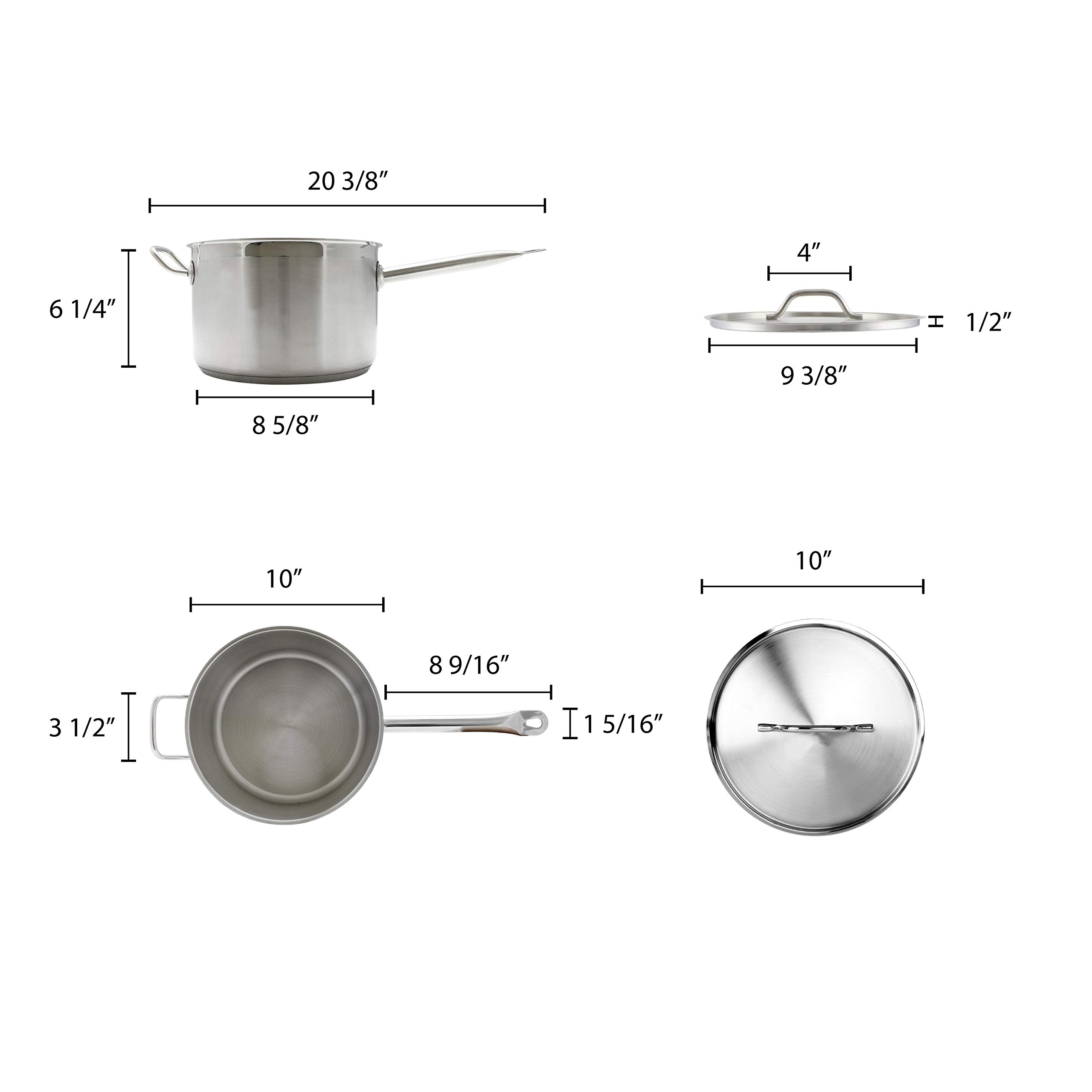 Thunder Group Sauce Pan, 7-5/8-Quart