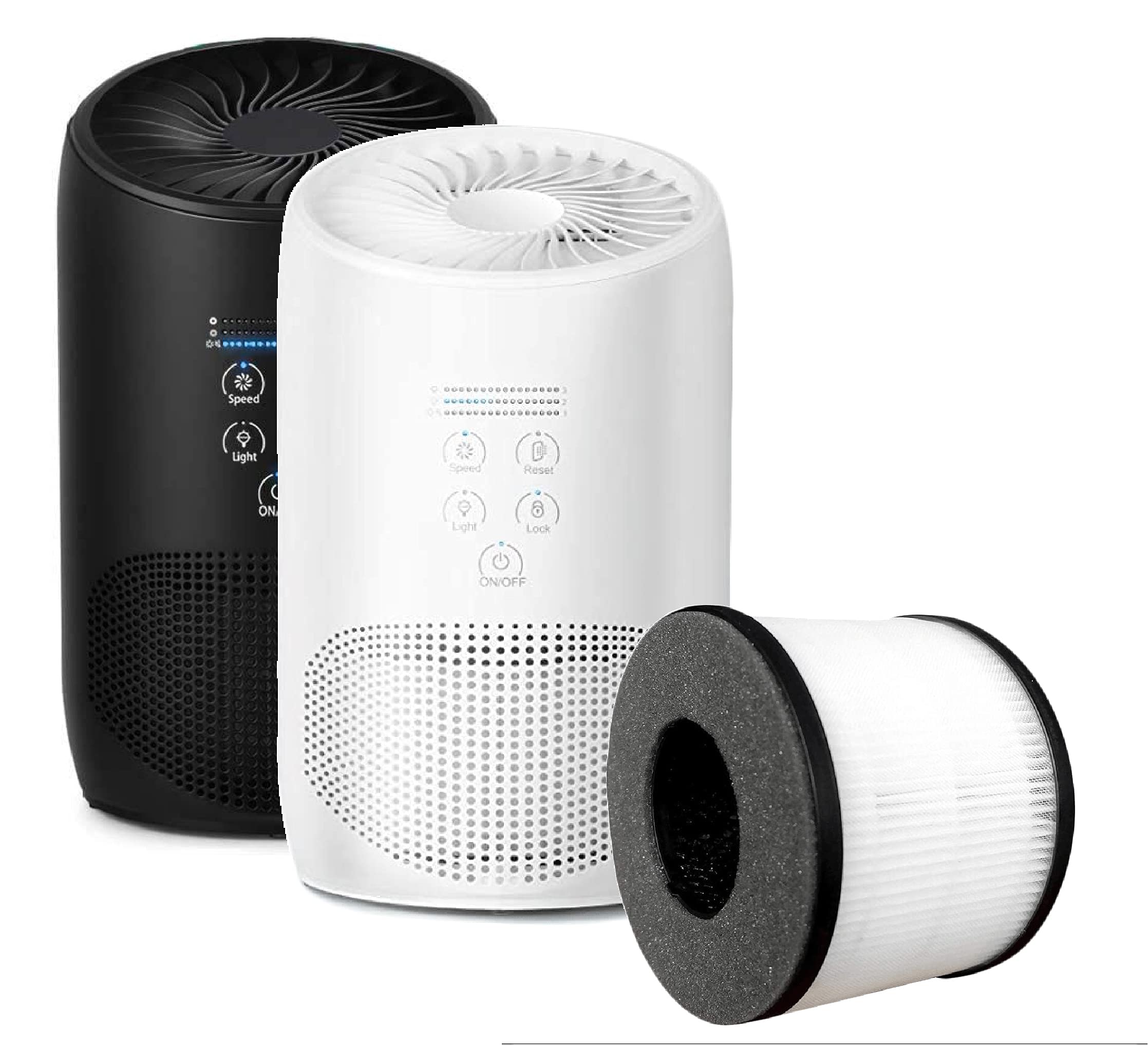 Nispira True HEPA Carbon Filter Replacement Compatible with Partu BS-03 HEPA Air Purifier, 1 Pack