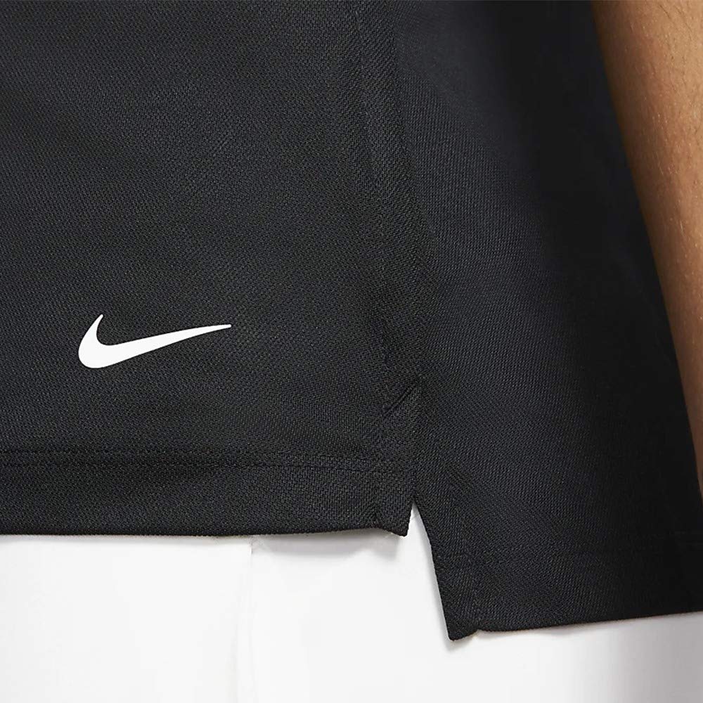 Nike Women's Nike Dri-fit Victory Polo, Black/White/White, Large