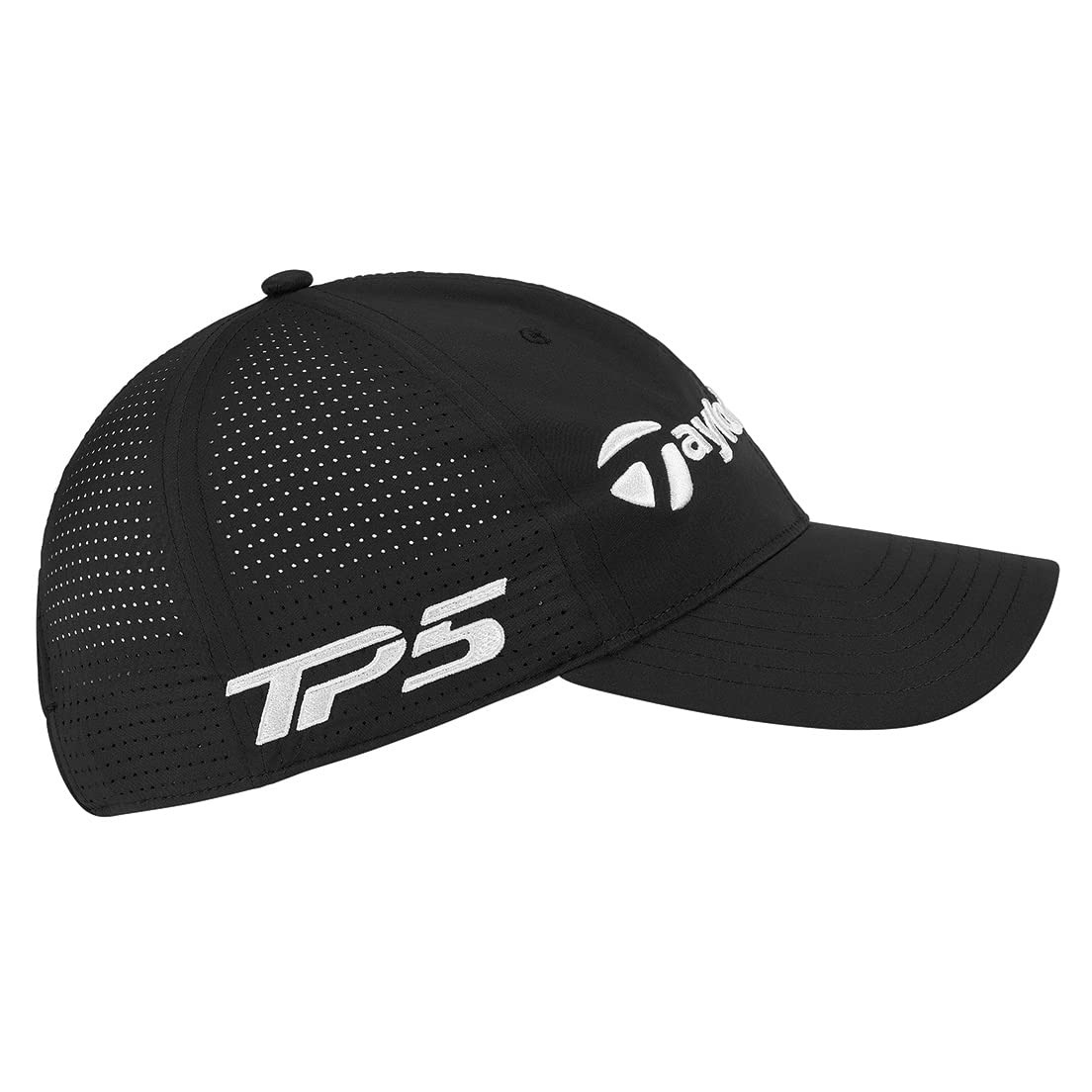 TaylorMade Golf Standard Tour Lite Tech Hat, Black, Medium