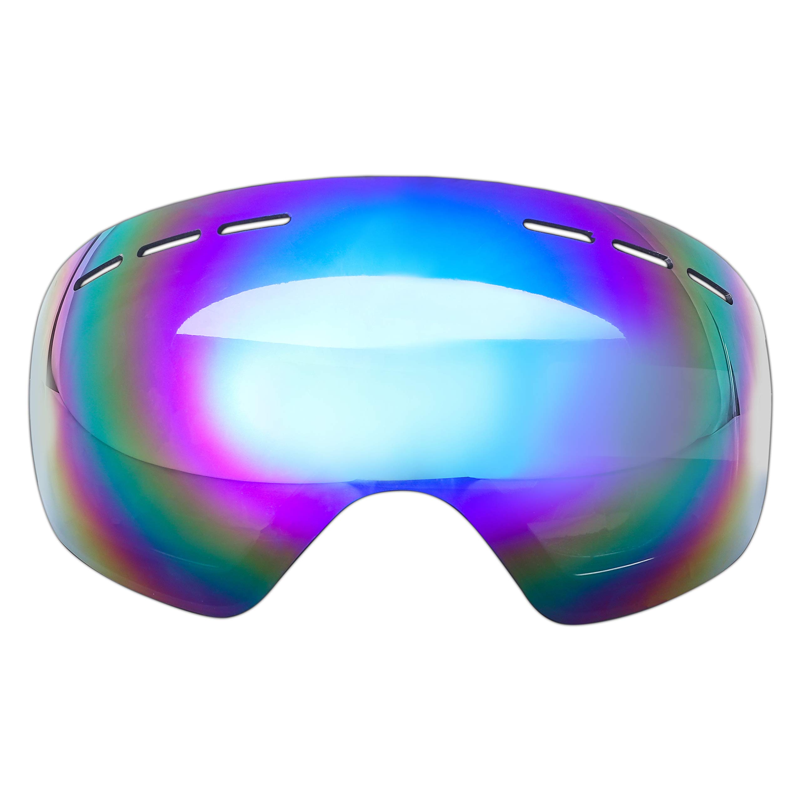 Mira - Ski Goggle Replacement Lens - Anti-Fog, Anti-Wind, UV400 Protection - Blue Lens